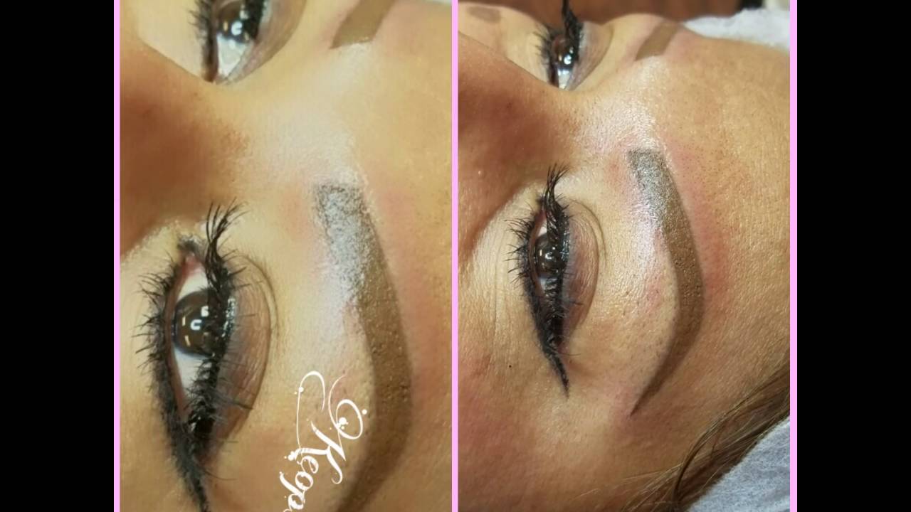 Cejas tradicionales, tatuaje de cejas charlotte nc - YouTube