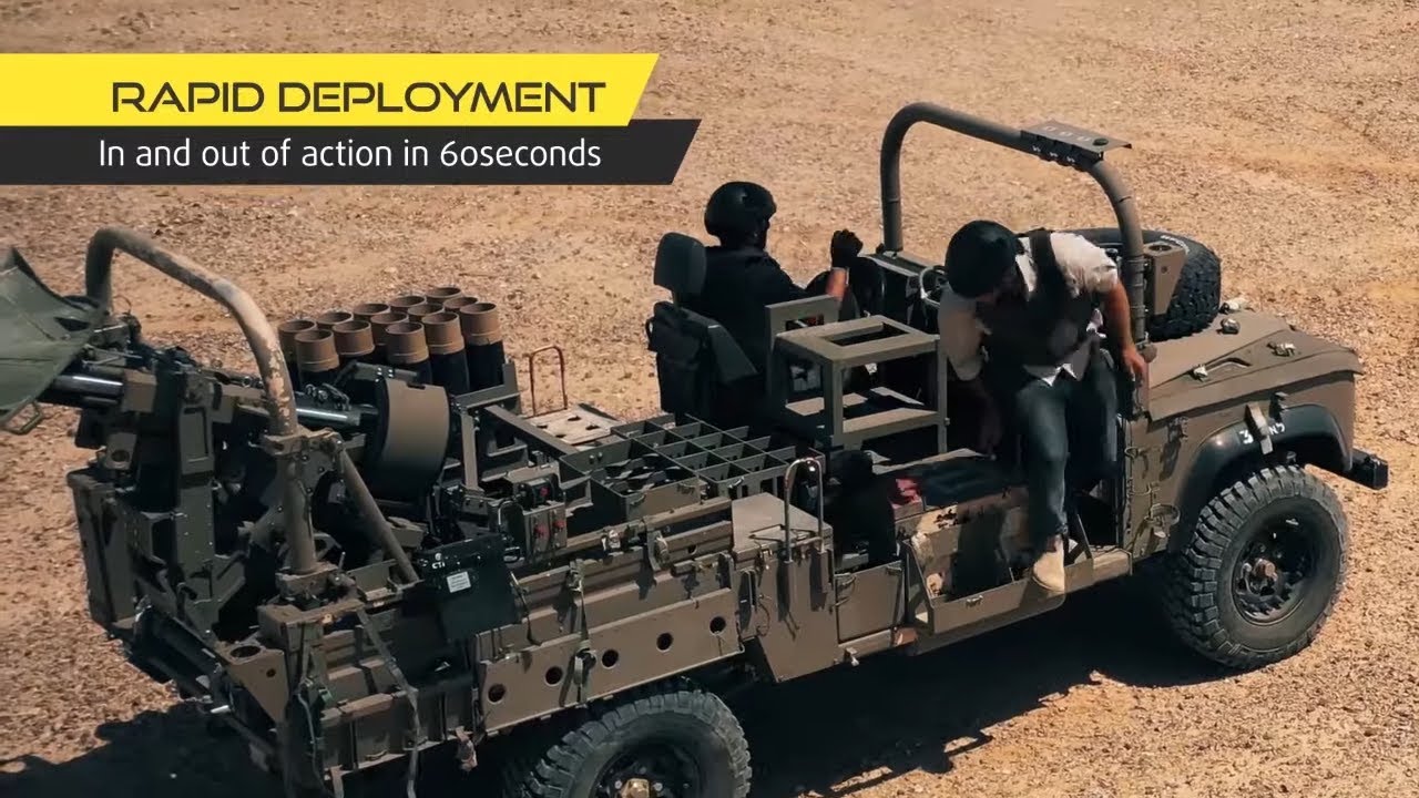 Autonomous Mortar System for light wheeled platforms Sling - YouTube