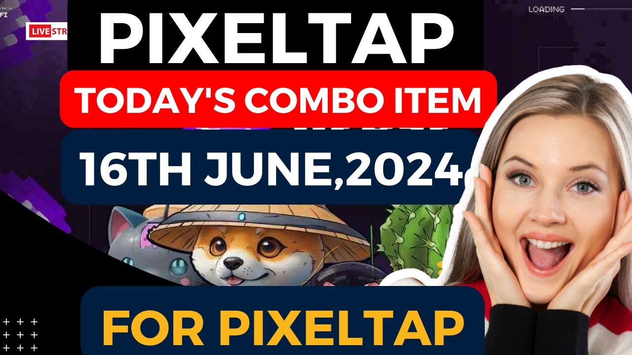 TODAY'S DAILY COMBO ON PIXEL TAP 16TH JUNE, 2024 #pixeltap - YouTube