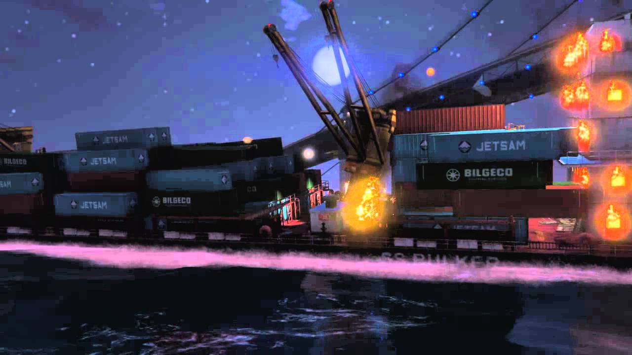 GTAV Merryweather container ship exploding cutscene - YouTube