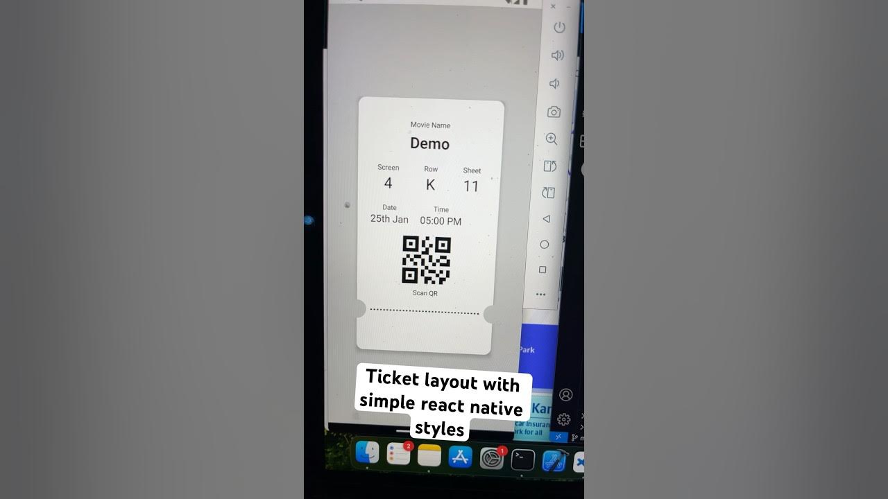 ticket layout #reactnative #engineercodewala #mobileappdevelopment # ... ticket layout #reactnative #engineercodewala #mobileappdevelopment # ...