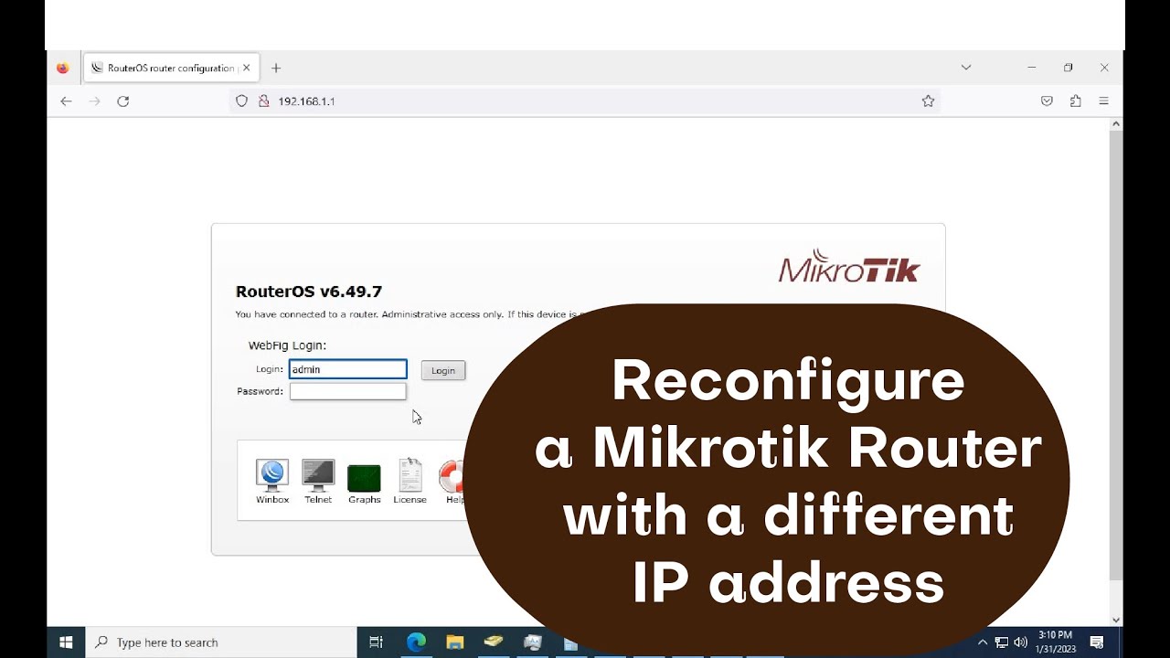How to Reset and Reconfigure a Mikrotik Router with a Different IP ...