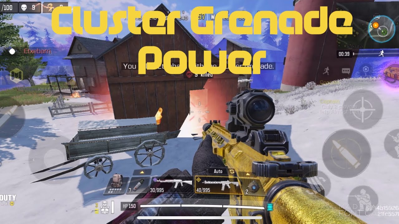 Cluster Grenade Power | CODM BR | 2 Thumbs Only - YouTube