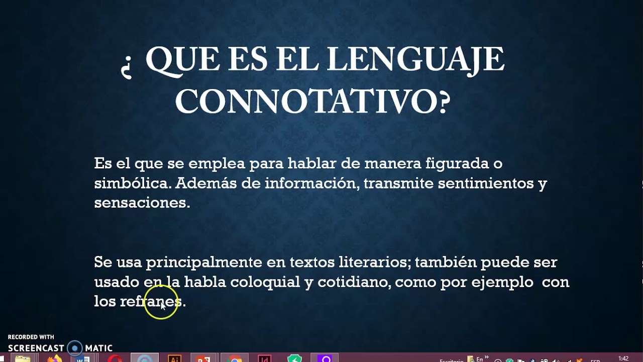 LENGUAJE CONNOTATIVO - YouTube