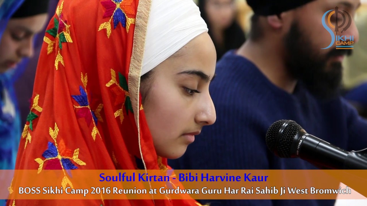 Soulful Kirtan - Bibi Harvine Kaur - BOSS Sikhi Camp 2016 Reunion - YouTube
