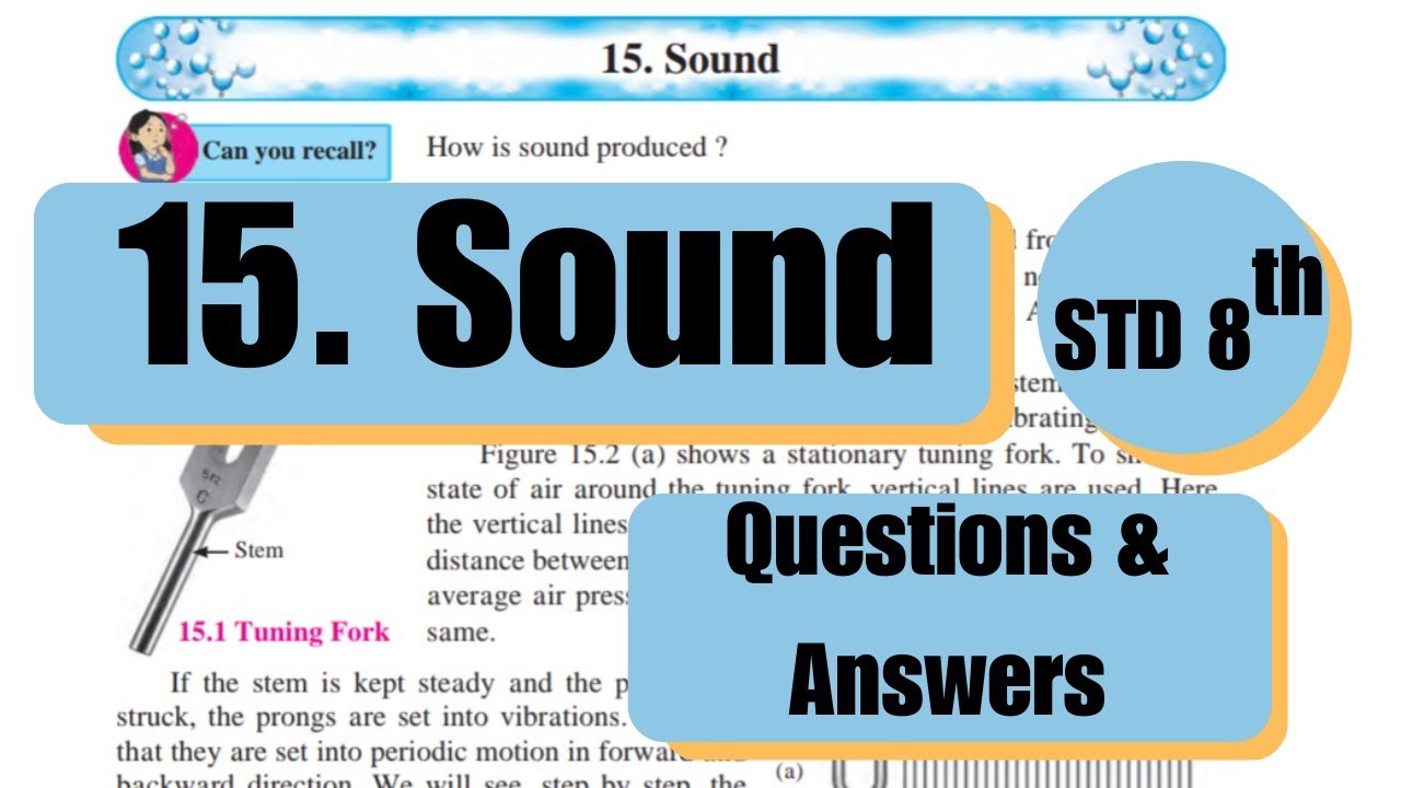 8th Std - Science - Chapter 15 Sound questions answers/exercise - Class ...