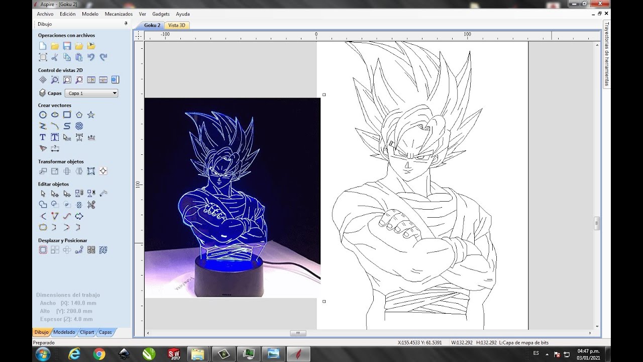 Vectorizacion de imagenes en Aspire - YouTube