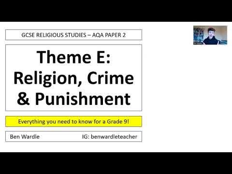 GCSE RELIGIOUS STUDIES - THEME E: CRIME AND PUNISHMENT (AQA PAPER 2 ...