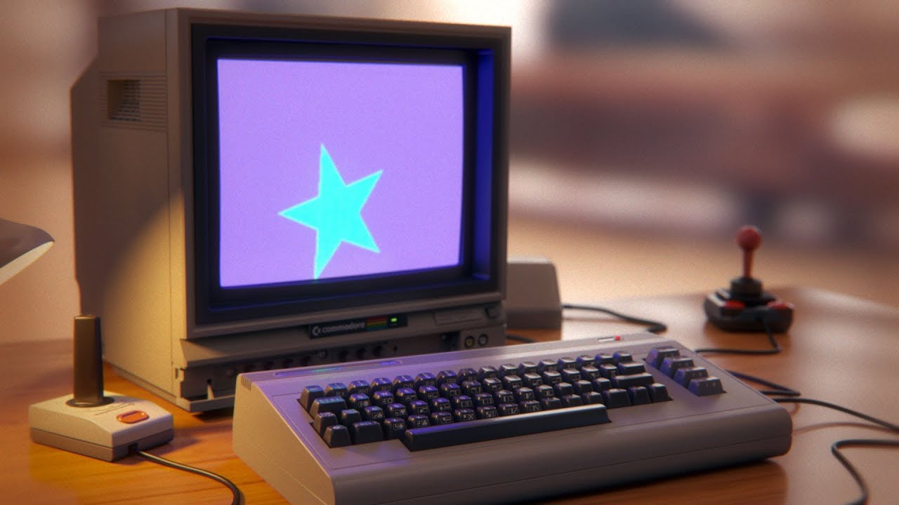 Commodore 64 plays Demo on 1702 Monitor - YouTube