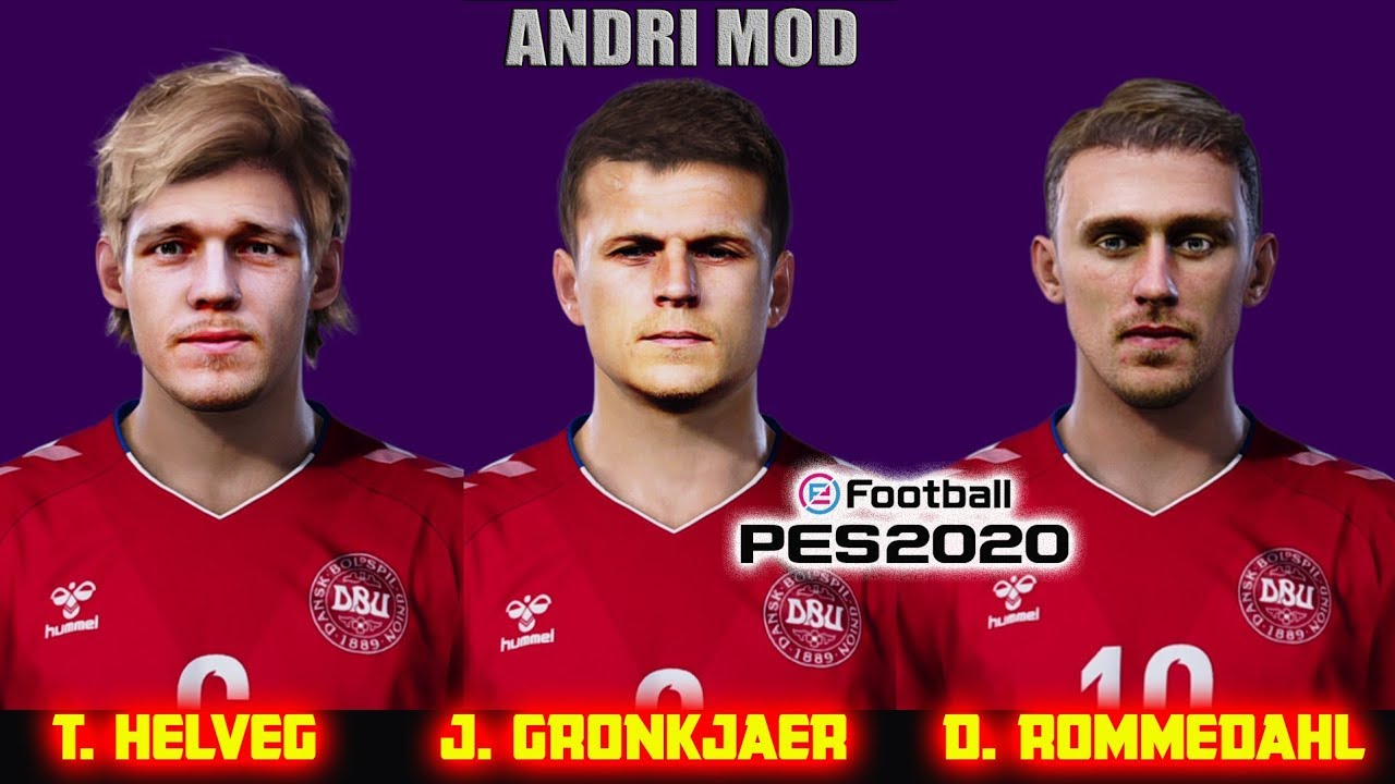 PES 2020 - DENMARK LEGENDS ( HELVEG, ROMMEDAHL, GRONKJAER ) - YouTube