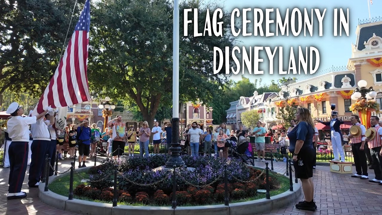 Flag Ceremony in Disneyland - YouTube