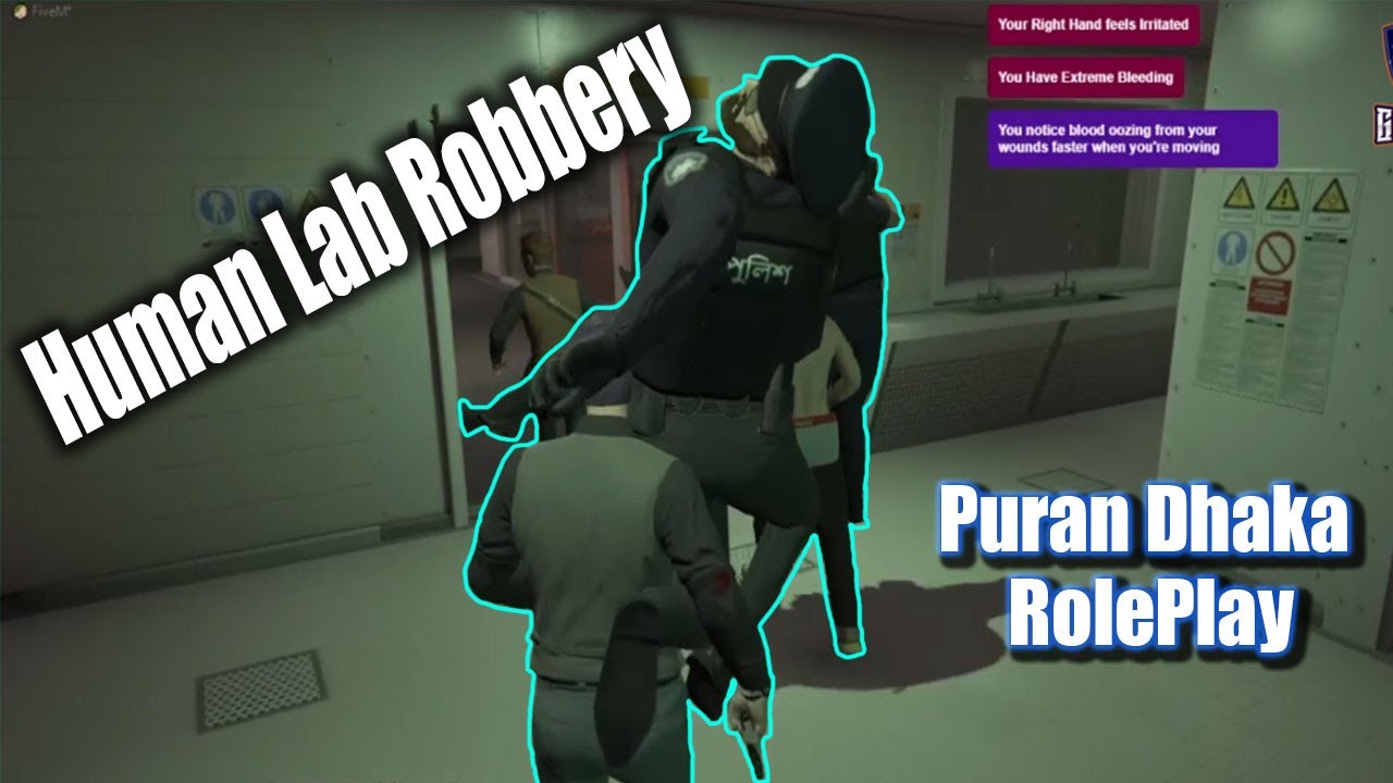 Humane Lab Robbery [ Bangla ] || Puran Dhaka Roleplay || GTA 5 || Amit ...