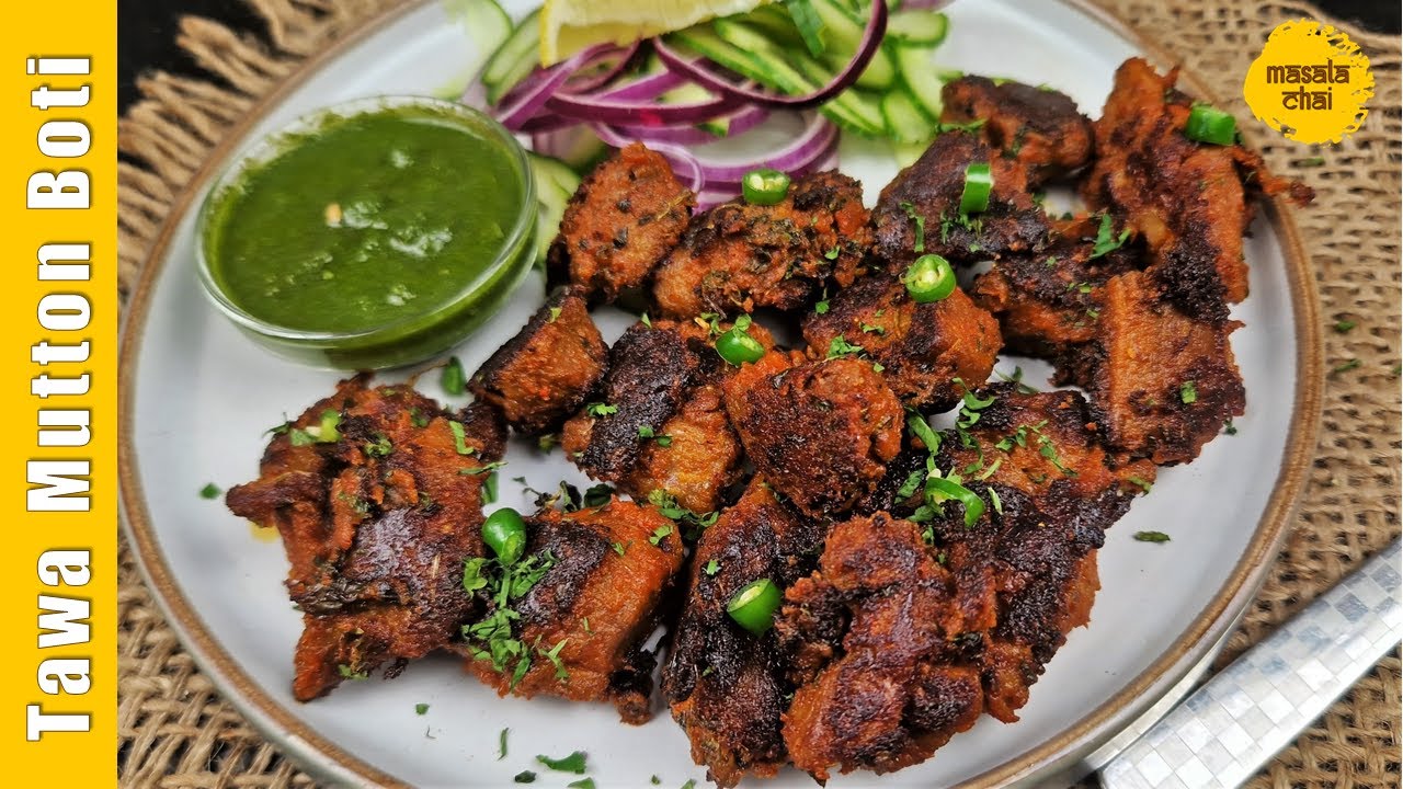 Tawa Mutton Tikka Boti | Boti Kebab | Chef Girish Joshi - YouTube