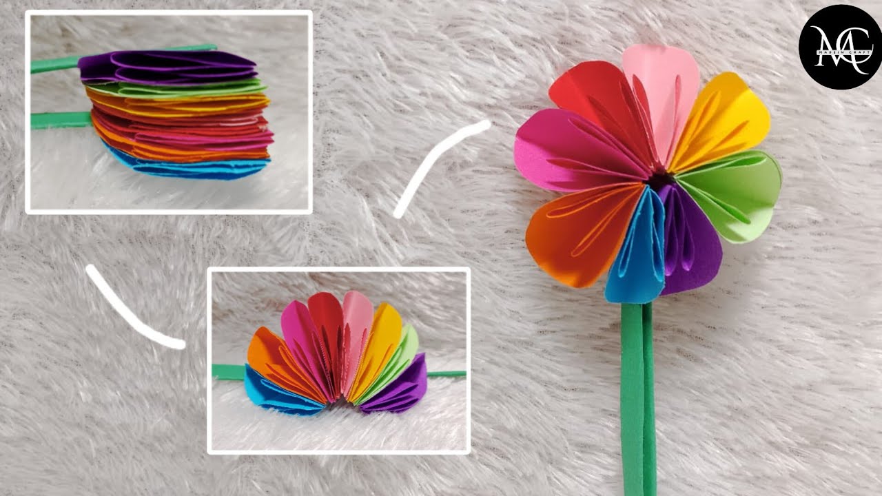 DIY Blooming Flower / Blooming Flower Paper Craft - YouTube