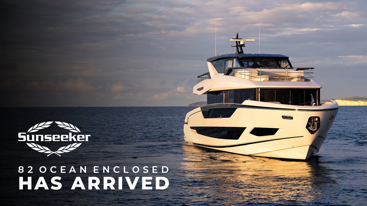Sunseeker 82 Ocean Enclosed - YouTube
