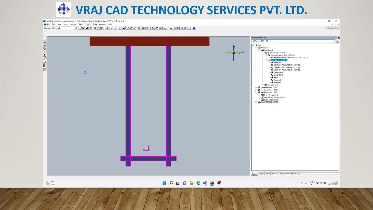 Cable Tray Support Customization in Smart 3D - YouTube