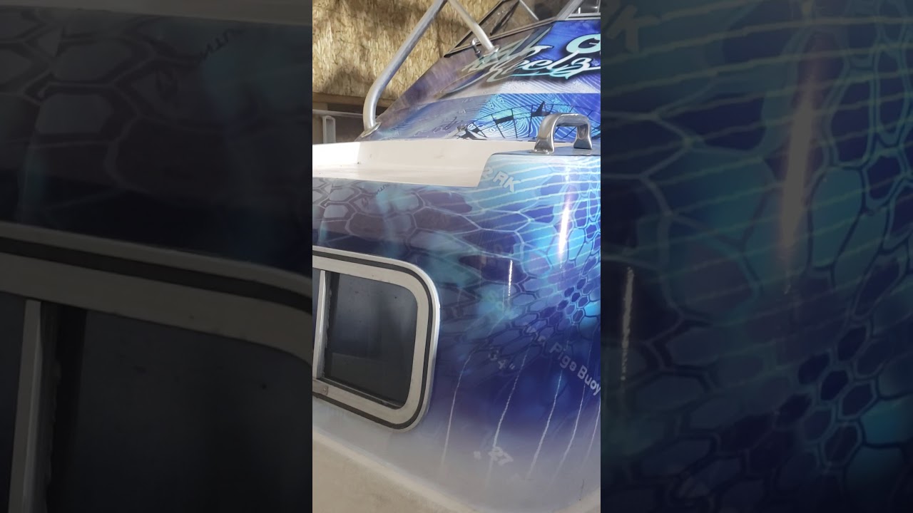 Boat wrap by Greenback Graphics - YouTube