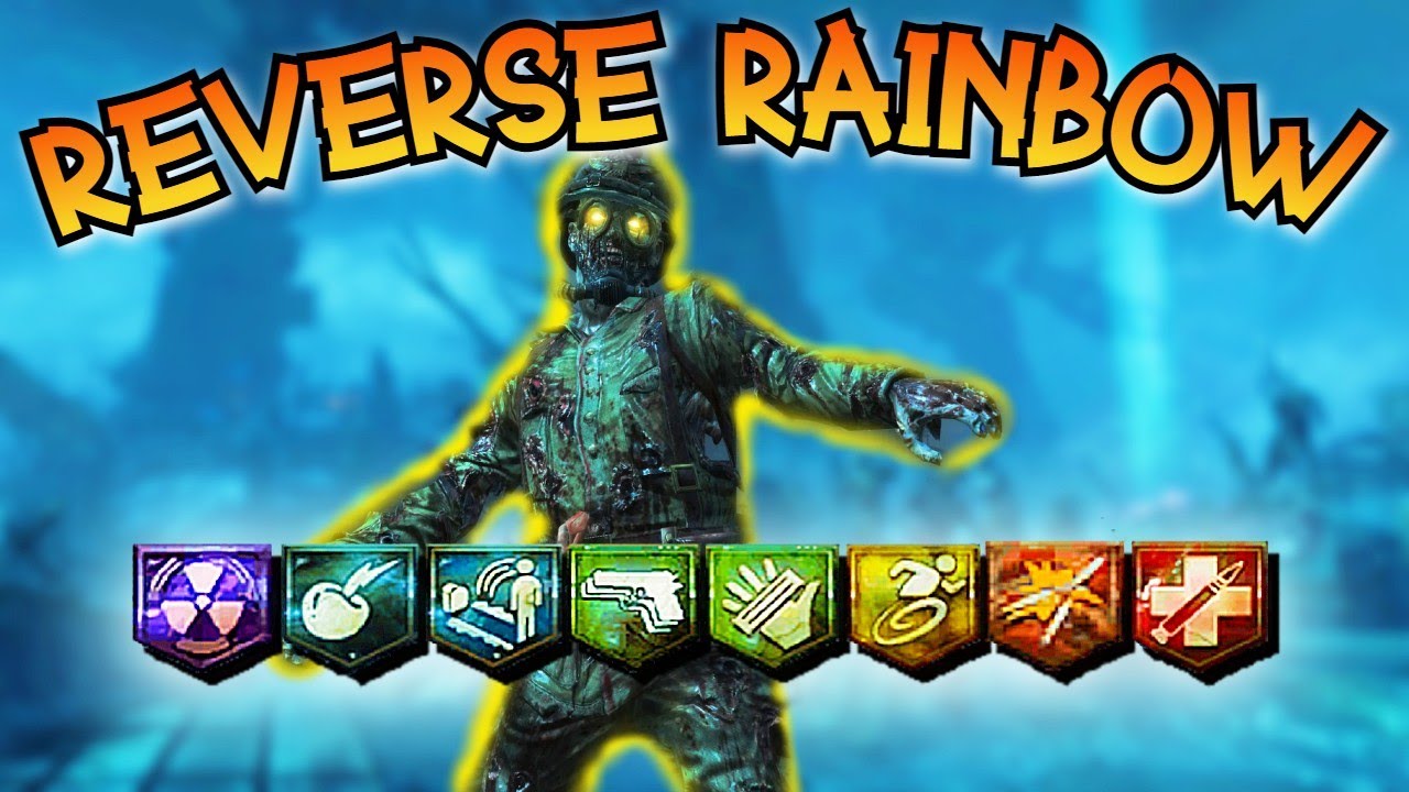 Origins Black Ops 2 Zombies Reverse Rainbow Perks Challenge Round 50!! - YouTube