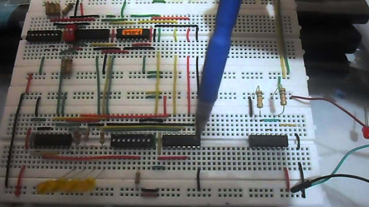 Contador 4 BITS con memoria RAM 7489 - YouTube