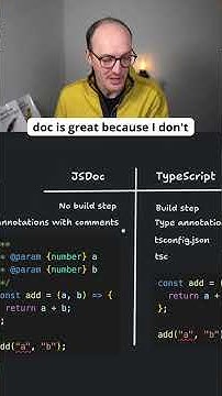 JSDoc vs TypeScript #typescript - YouTube