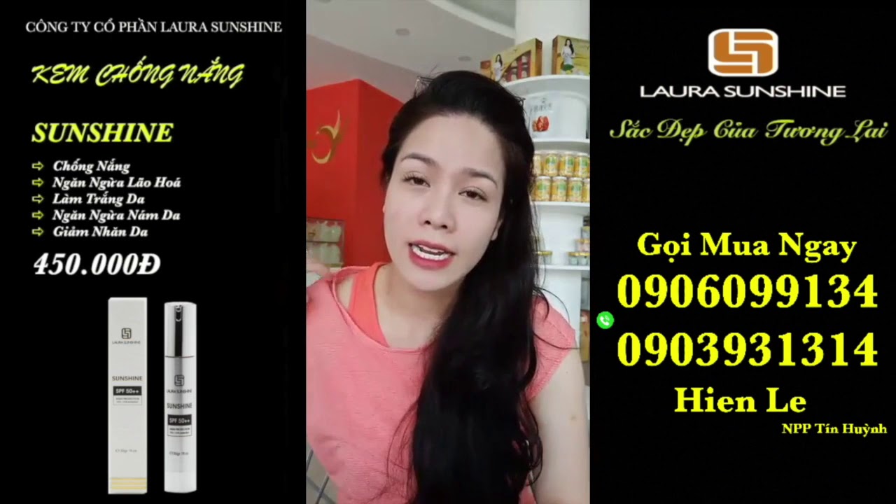 KEM CHỐNG NẮNG SUNSHINE - MỸ PHẨM LAURA SUNSHINE NHẬT KIM ANH. dùng có ...