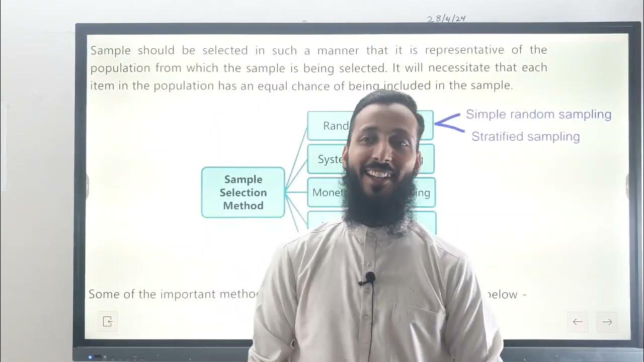 CA INTER Audit | Ch 4 | Lecture 16 | Random sampling - YouTube