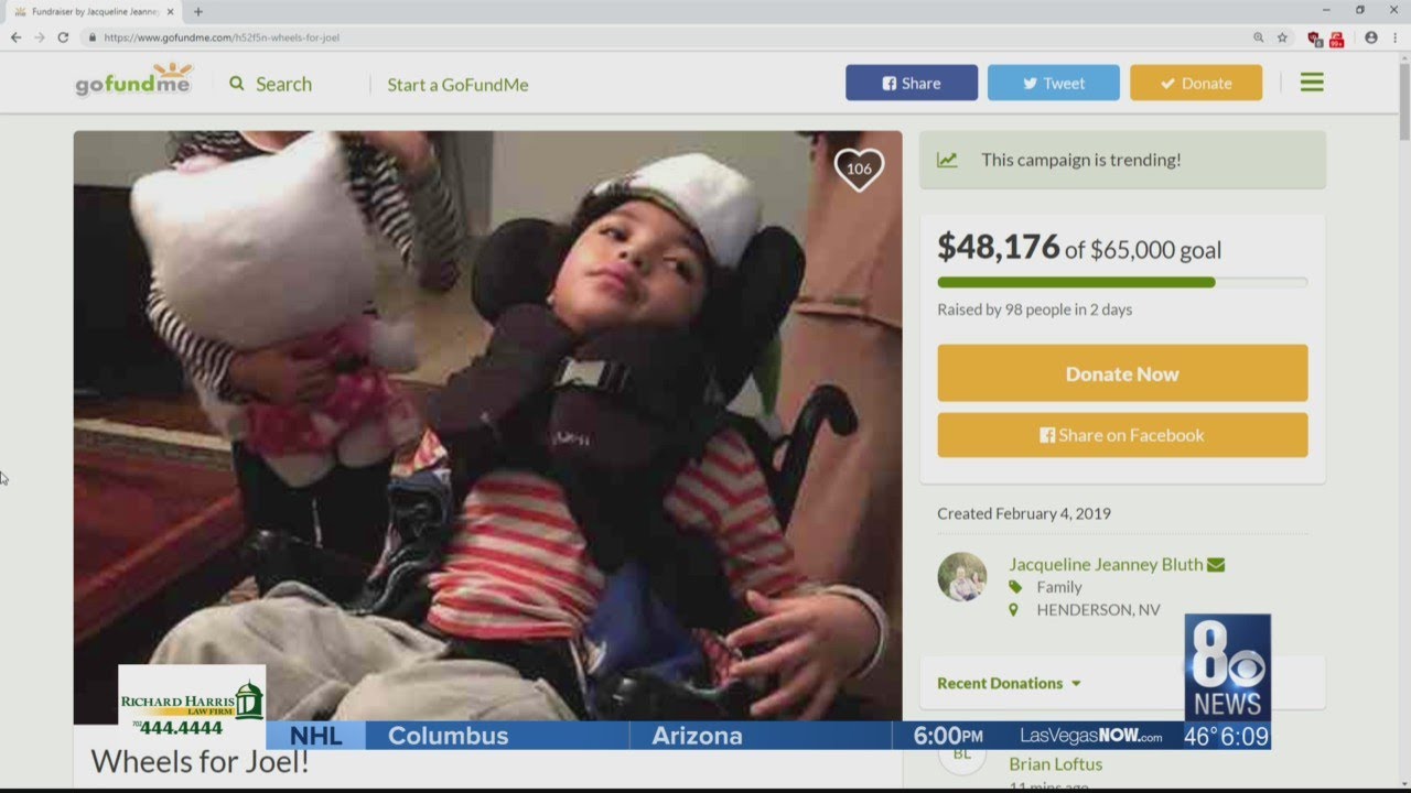 Joel's GoFundMe account gets more anonymous donations - YouTube