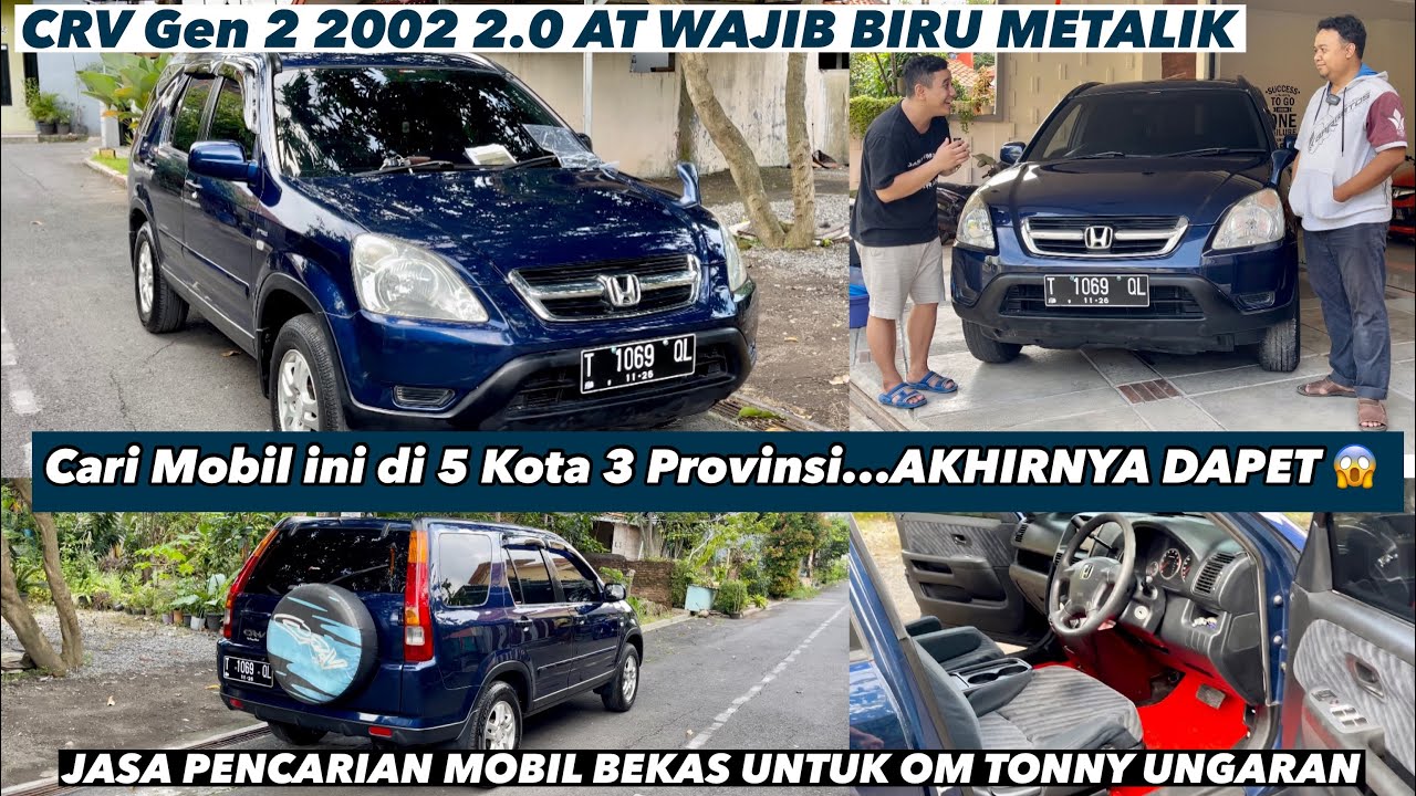 CRV 2.0 AT 2002 Gen 2 WAJIB BIRU METALIK untuk Om tony 2 bulan lebih ...