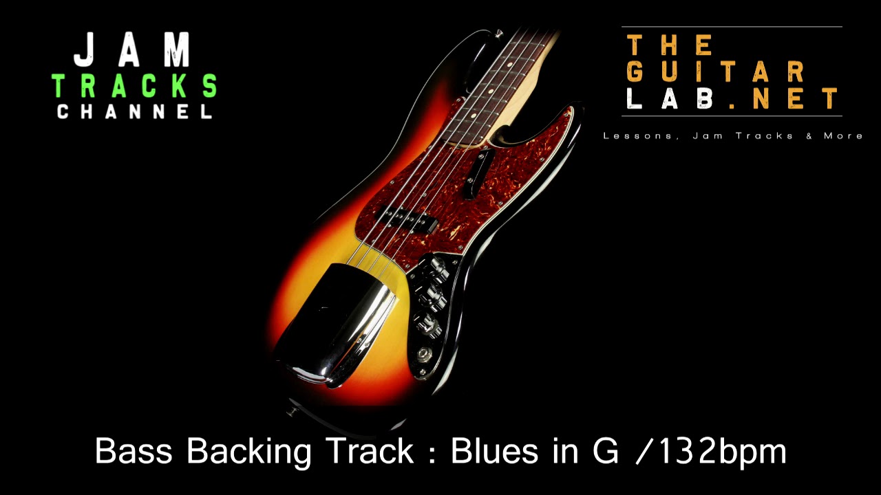 Blues Shuffle Bass Backing Track in G - YouTube