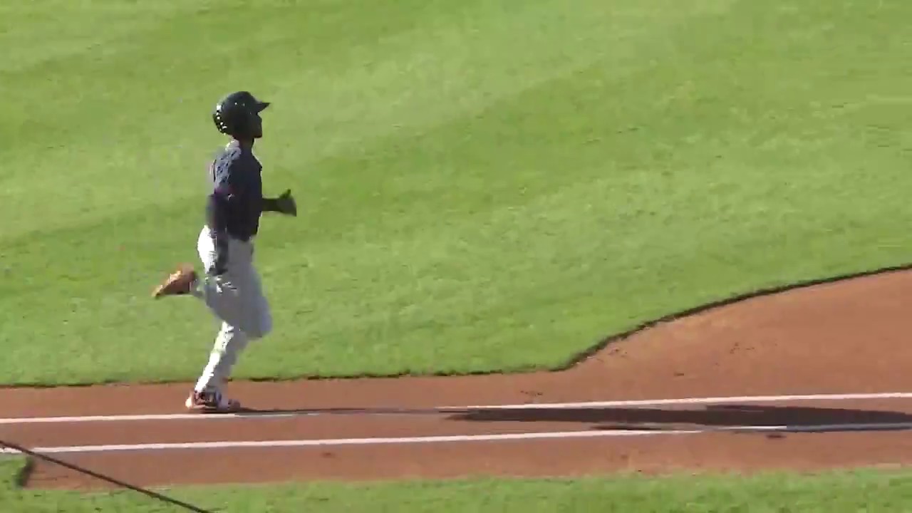 Lucius Fox- SS Bowling Green Hot Rods (Tampa Bay Rays) - YouTube