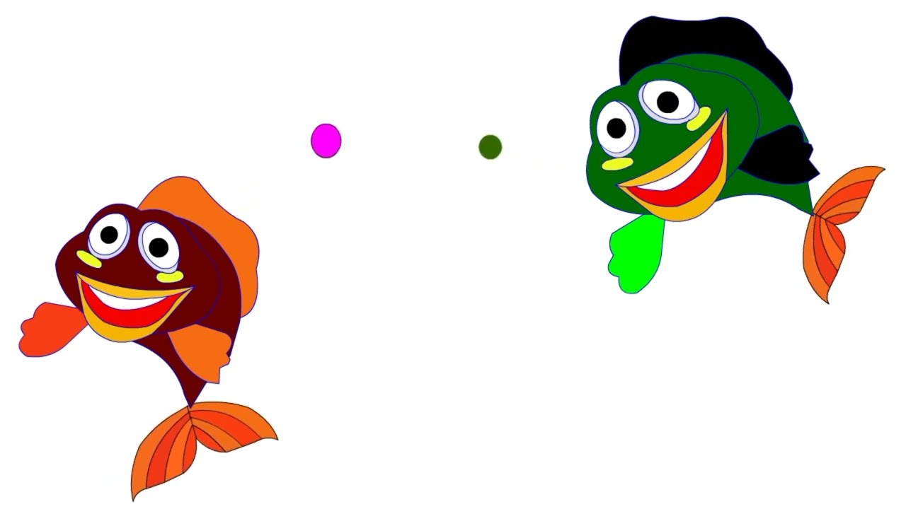 Learn Colour With Surprise Dolphin Fish Cartoon Video For Kids | Video ...