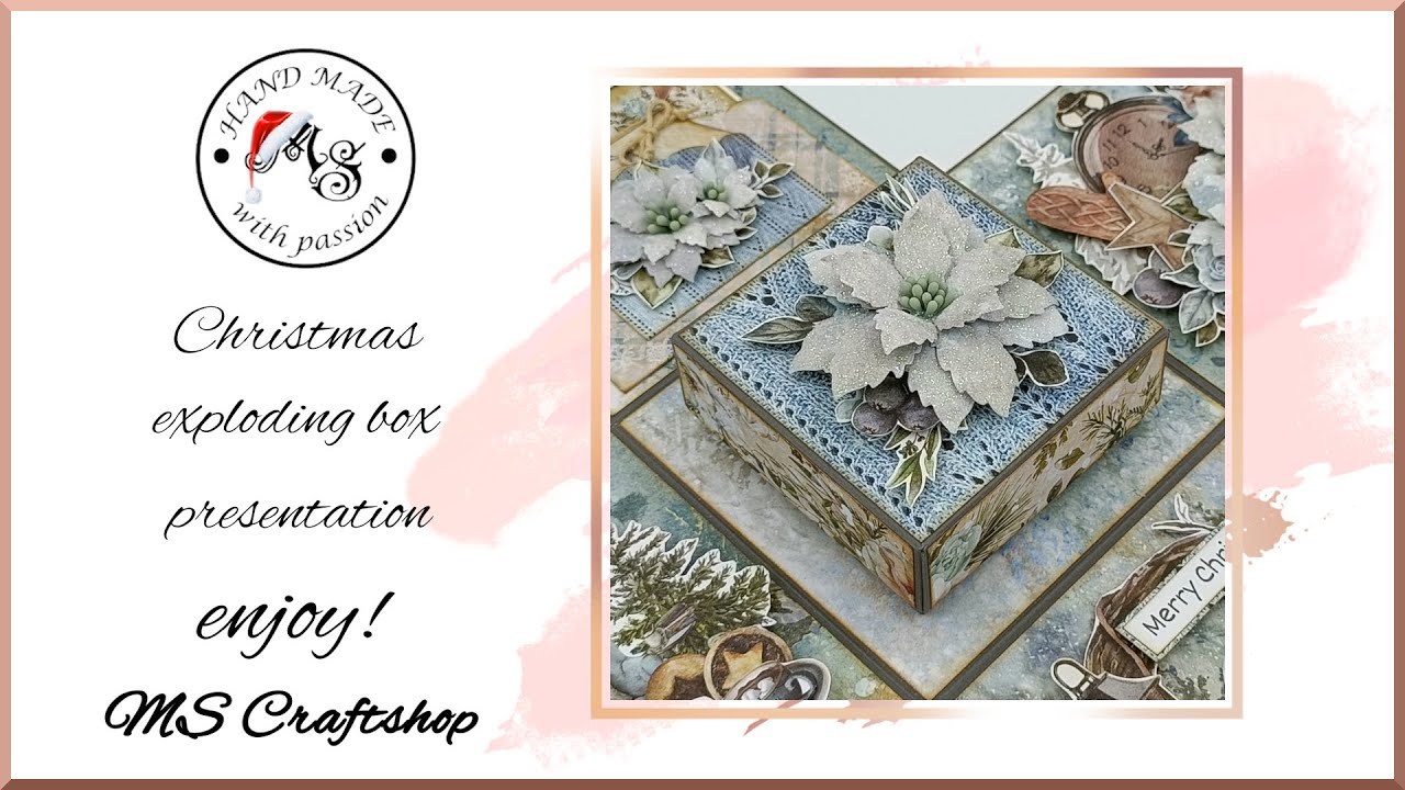 Christmas Exploding Box - Craft O'Clock - Holidays in Snow ...