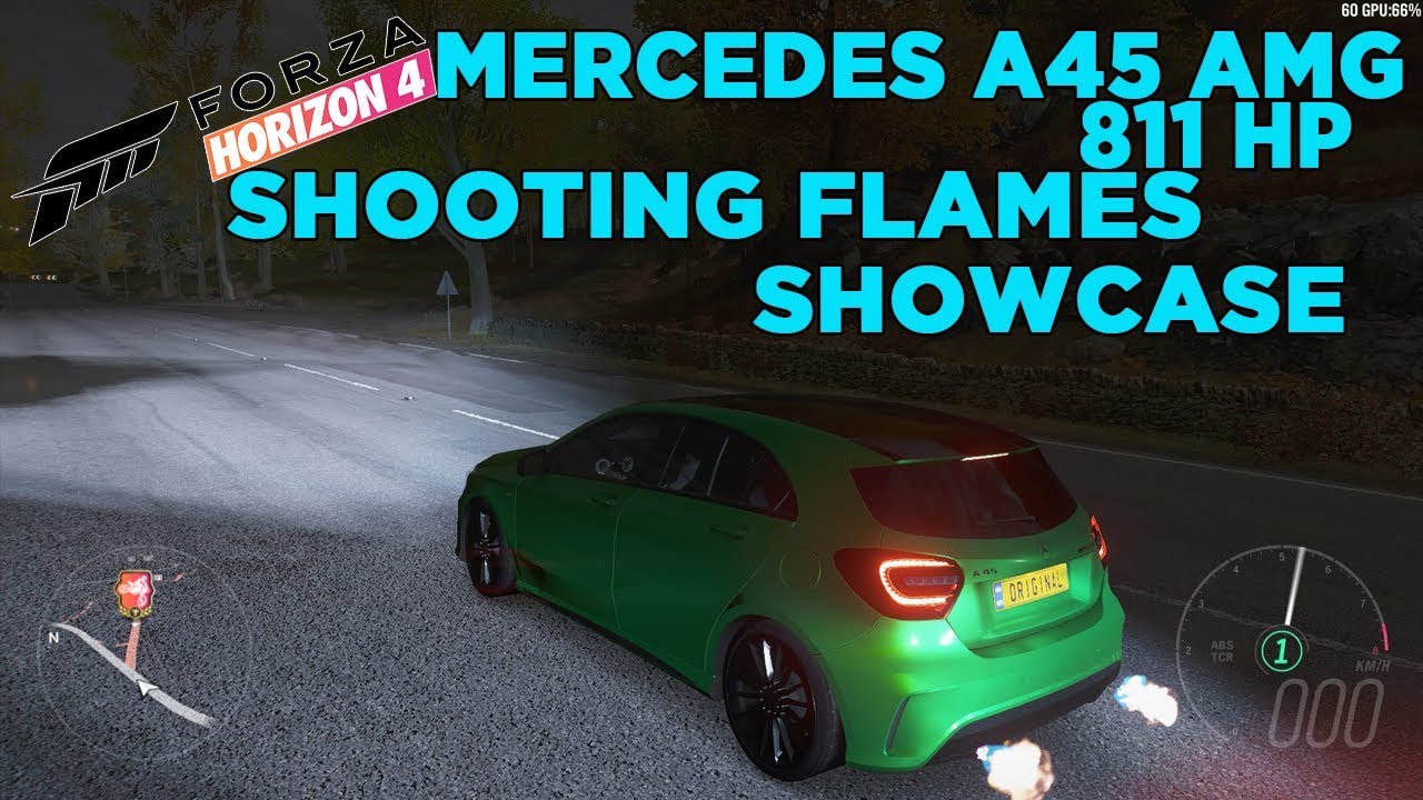 Forza Horizon 4 - Mercedes A45 AMG 811 HP - Shooting Flames ! - YouTube
