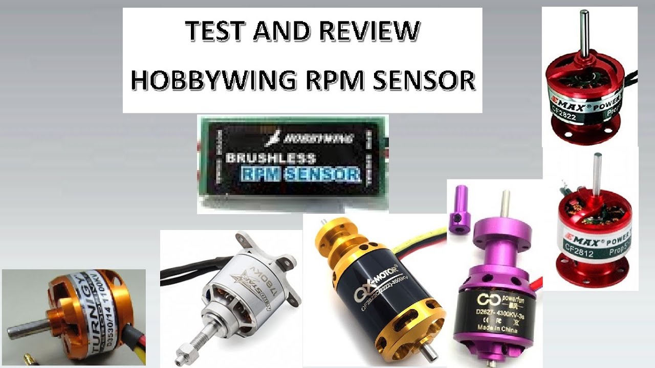 test and review hobbywing rpm sensor - YouTube
