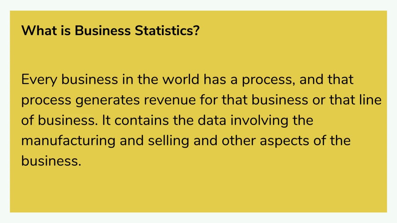 Business Statistics and Its type Explained by Statistic Homework Help ...