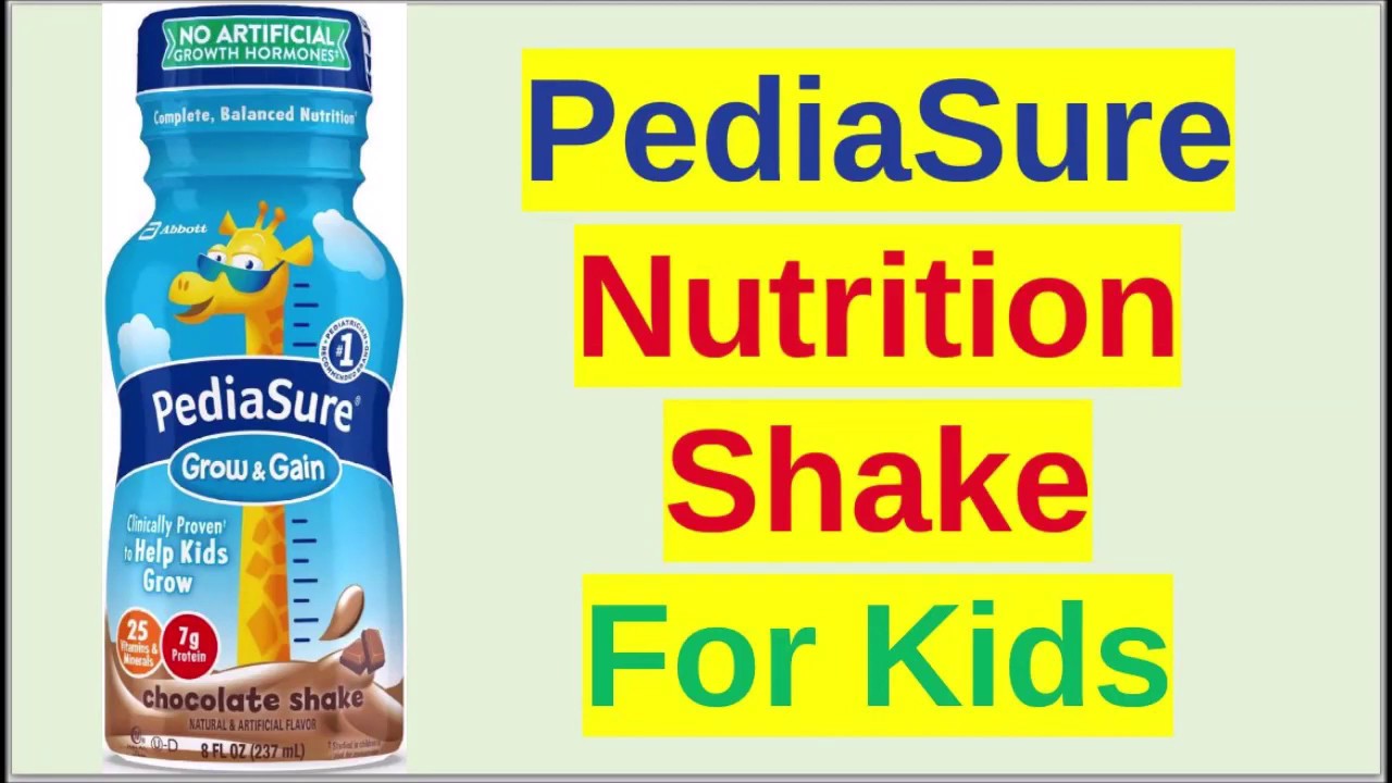 PediaSure Nutrition Shake For Kids - YouTube