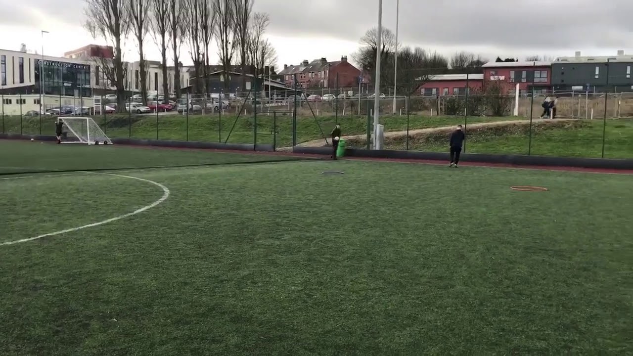 Isolated practise (long distance passing) - YouTube