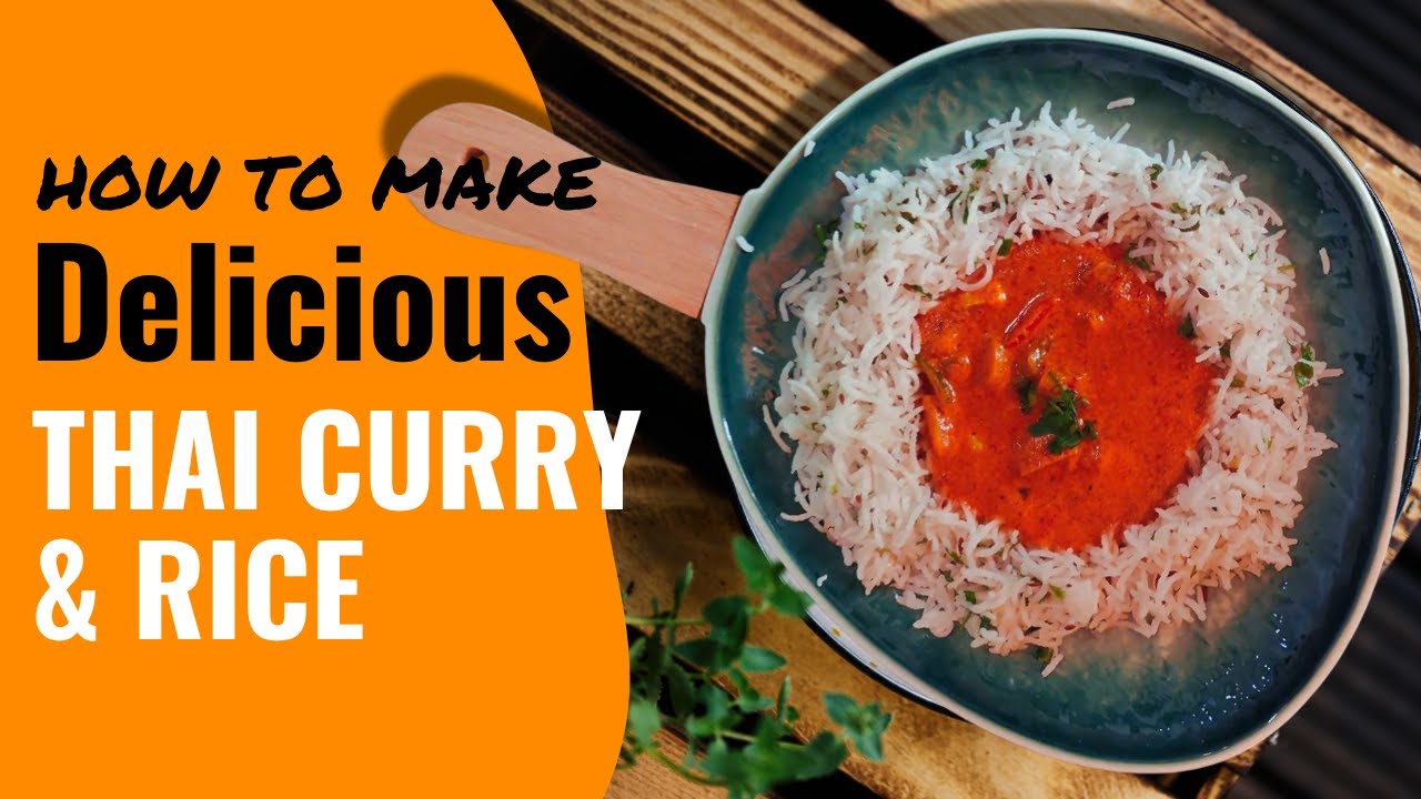 Jain Red Thai Curry with Herbed Rice Recipe | Red Thai Curry ...