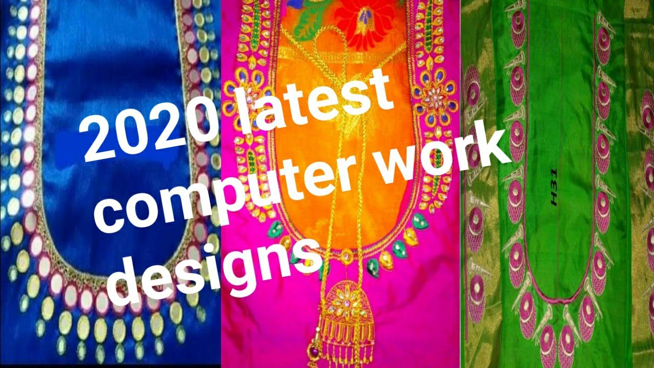 #latest computer embroidery blouse designs#computer embroidery work ...