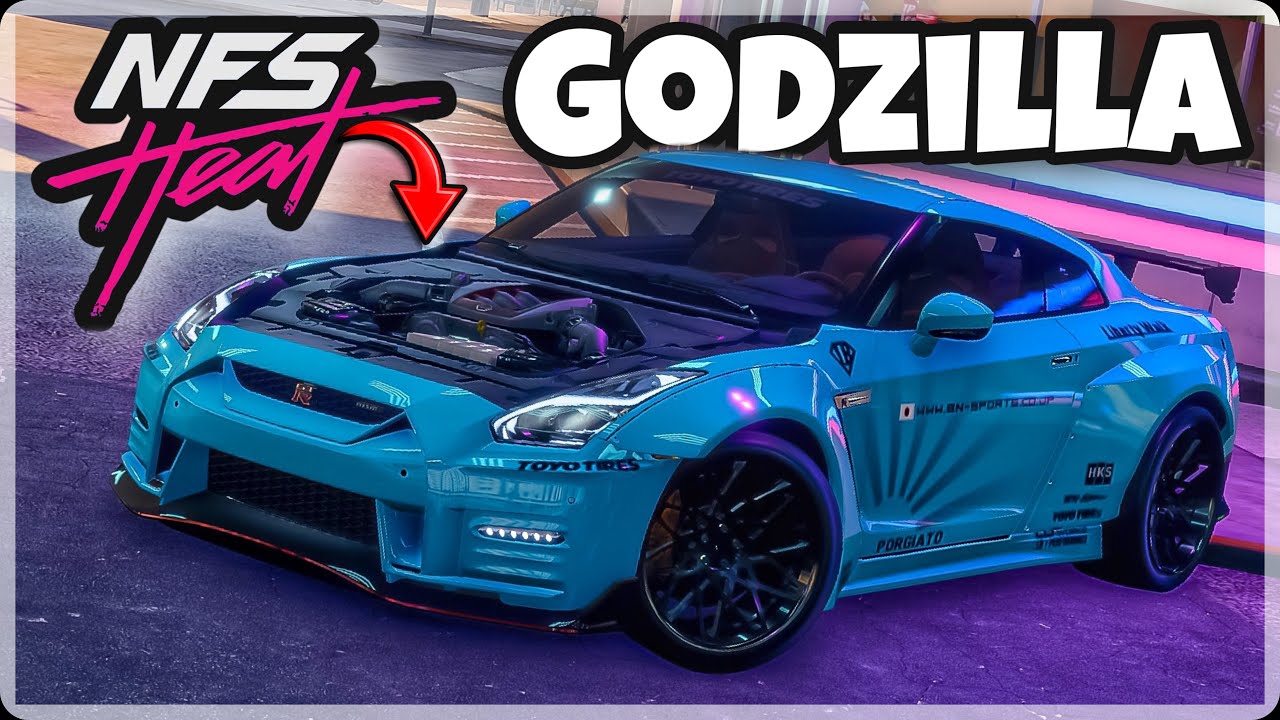 NFS: HEAT | O NISSAN GTR-R35 + RÁPIDO DE TODOS! GODZILLA Com MOTOR de ...