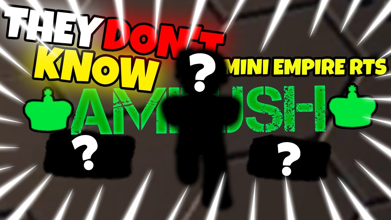 Mini Empire Rts Ambush Mode - YouTube