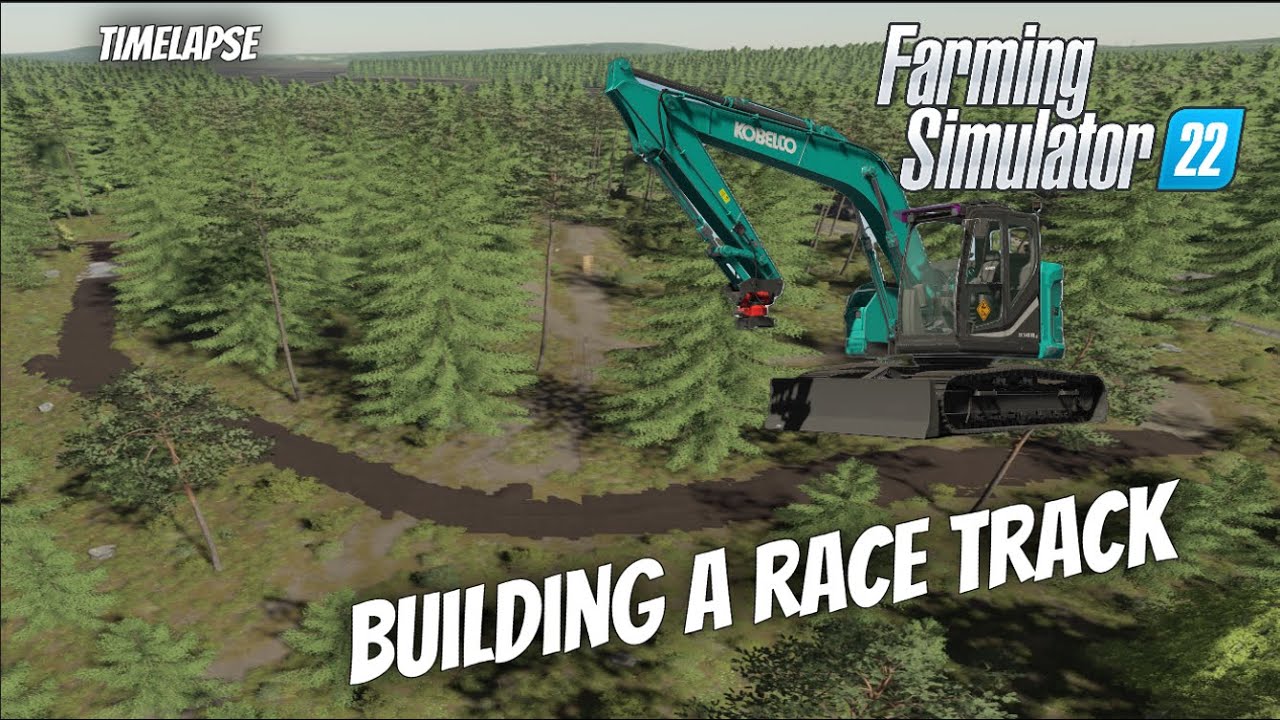 FS22 | Sariola Ep 21 | building motocross track with excavator - YouTube