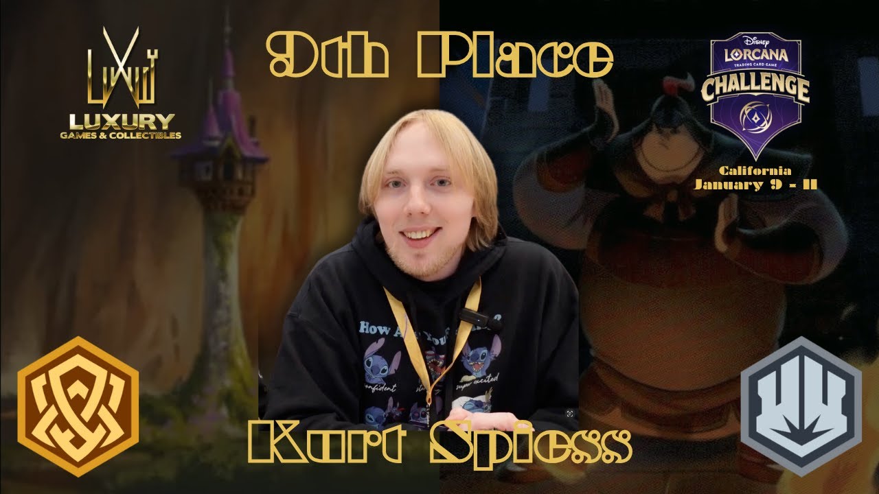 9th Place! | Kurt Spiess Amber Steel Deck | DISNEY LORCANA CHALLENGE NA ...