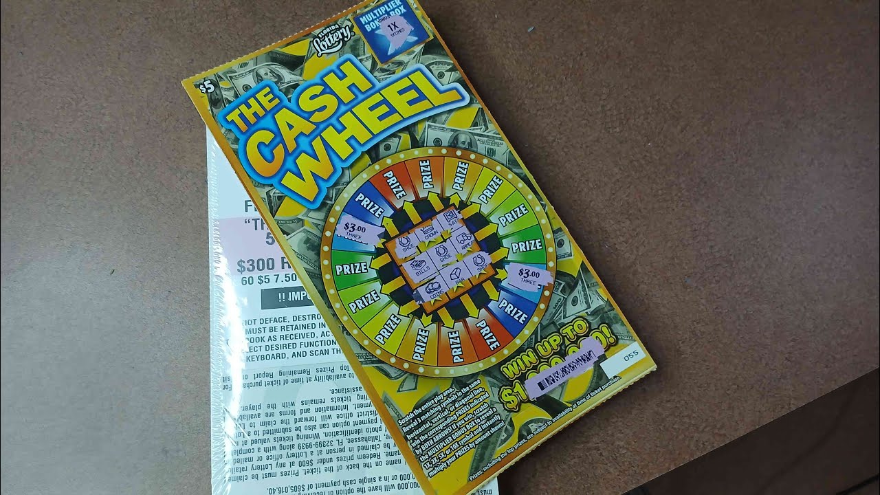 The new $5 cash wheel lottery scratch off - YouTube