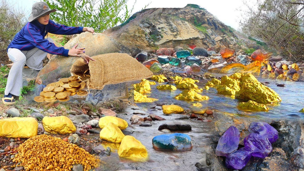 Cut a large rough opal into a $ 12.0000 gold gem ripper - YouTube