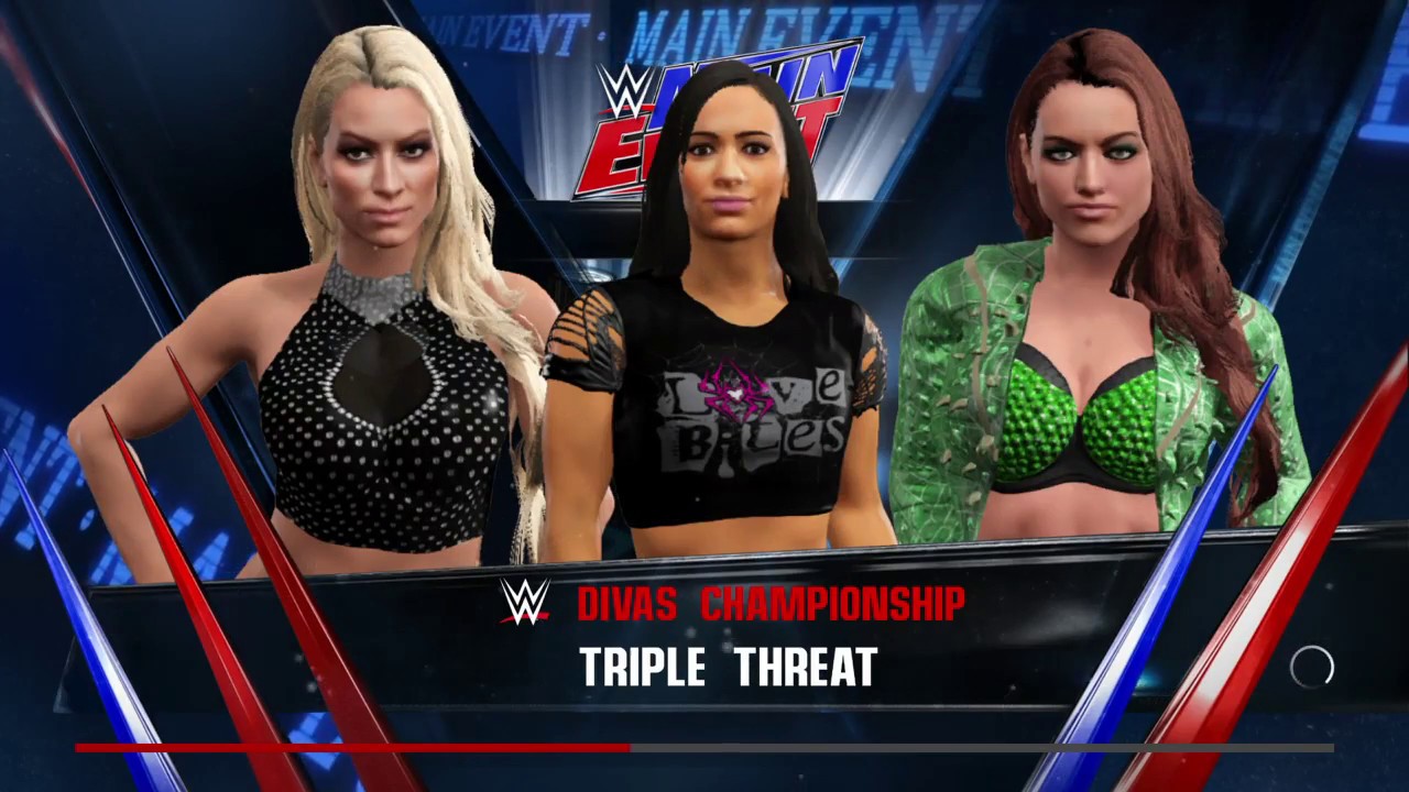 WWE 2K17 Maryse Vs Aj Lee Vs Maria Wwe Divas Championship - YouTube
