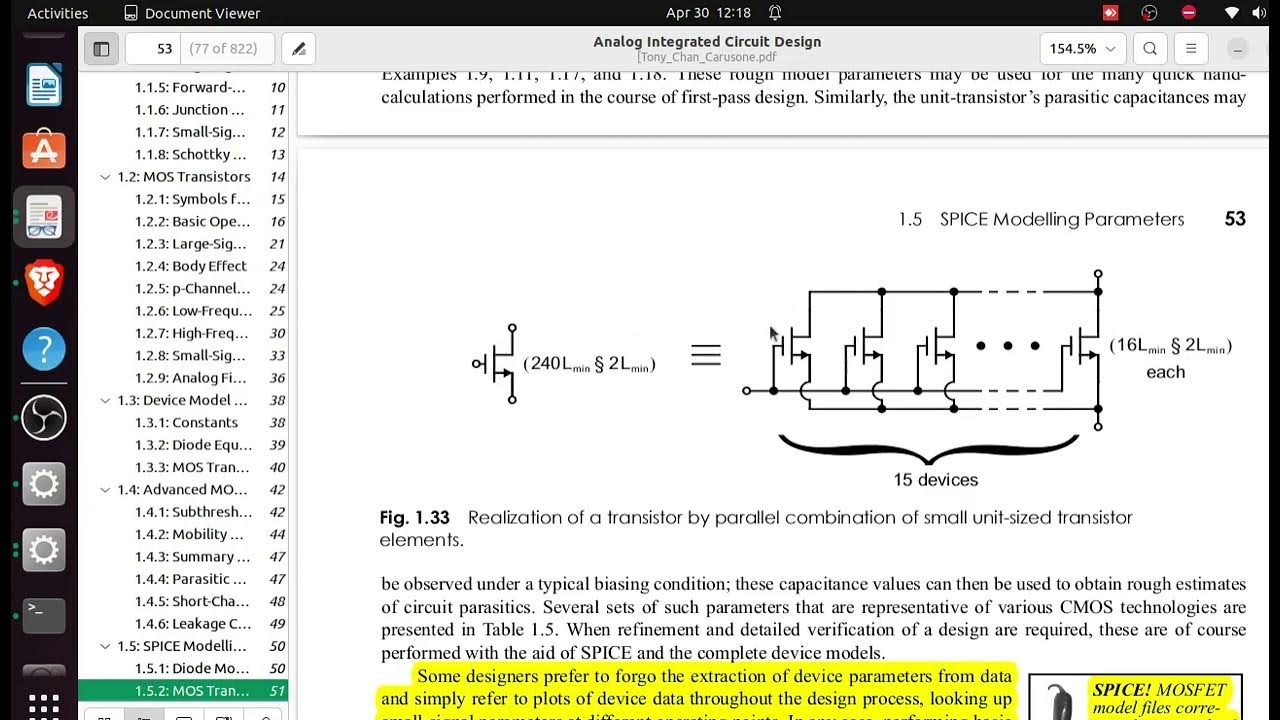 EEE352_6:Common Source (CS) Amplifier: Layout: Concept of Multiplicity(m) and Number of Fingers ...