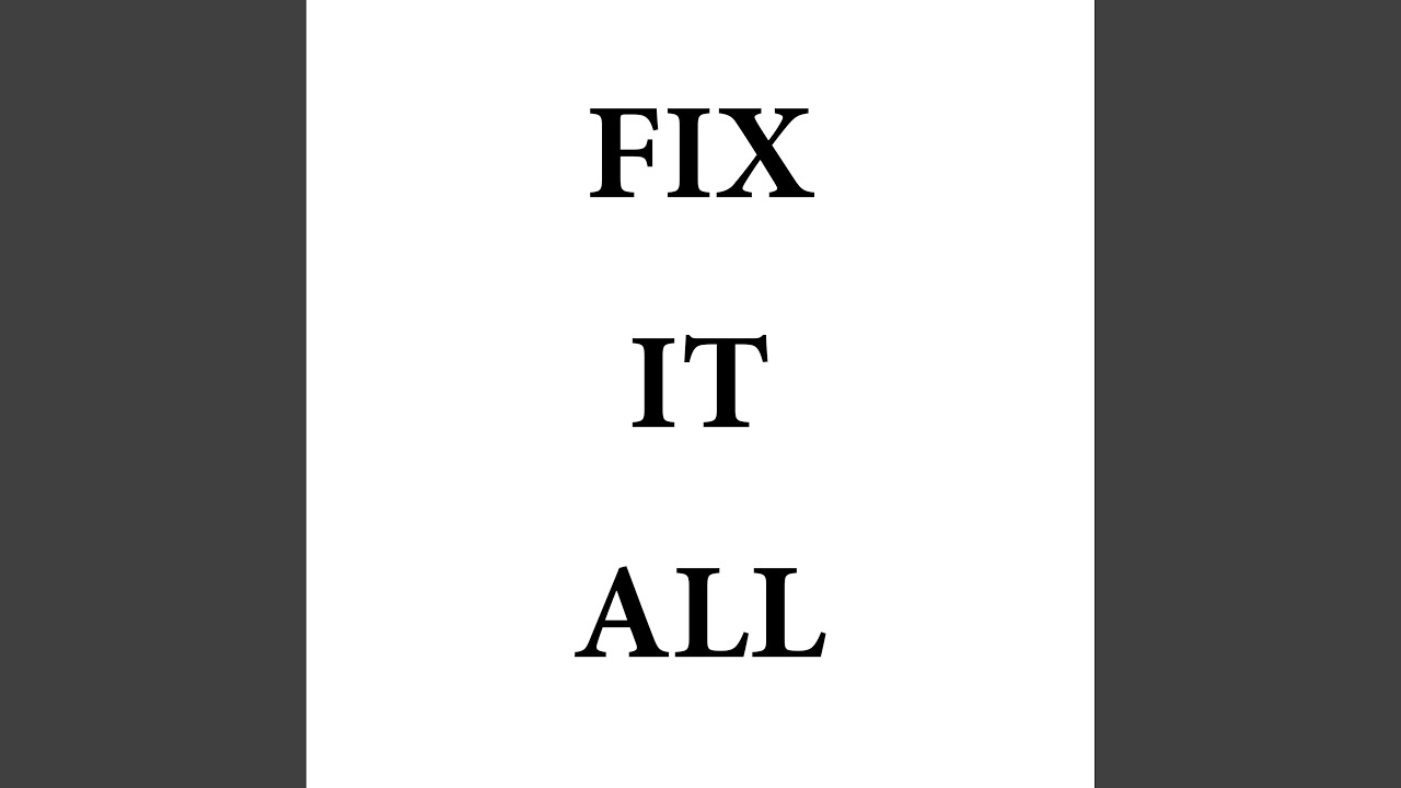 Fix It All (Instrumental) - YouTube