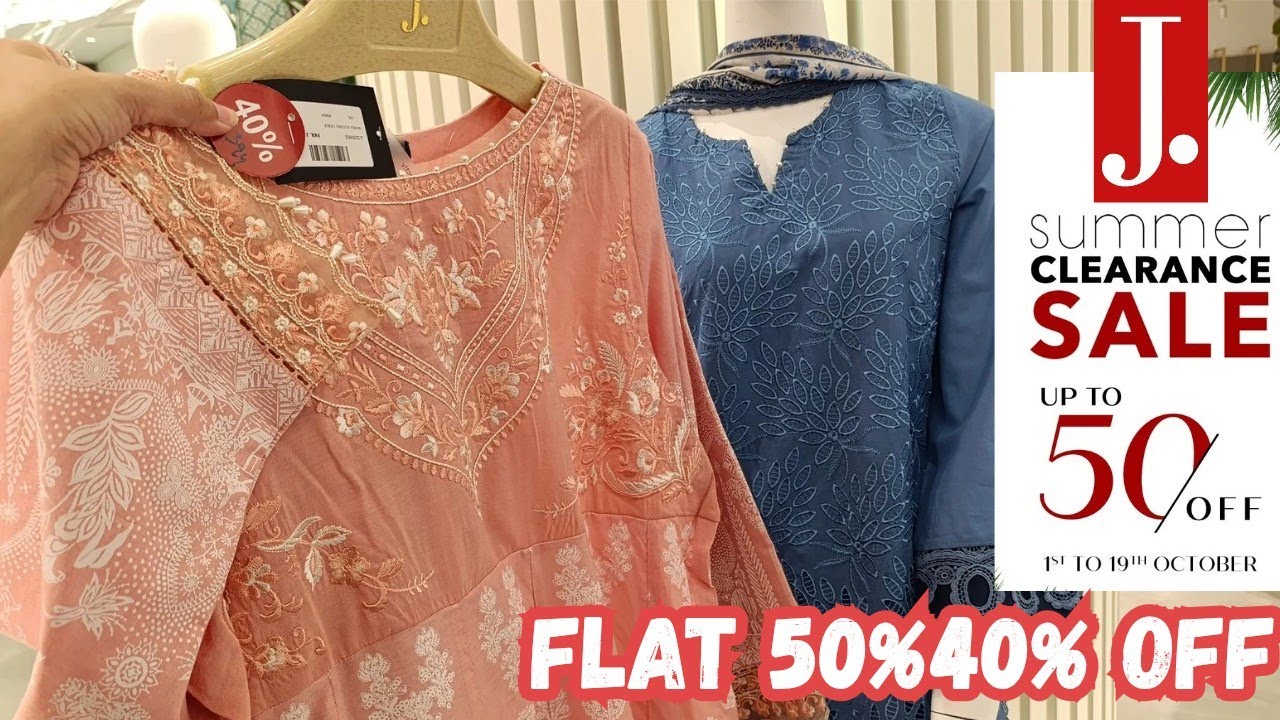 J.FLAT 50% & 40% OFF SALE 😱🔥 J. Summer Clearance Sale 2025 📣 j.sale ...