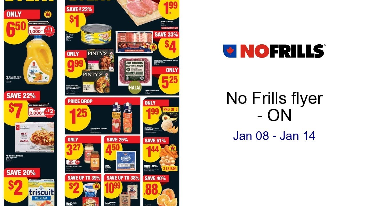 No Frills flyer - ON Jan 08 - Jan 14 - YouTube